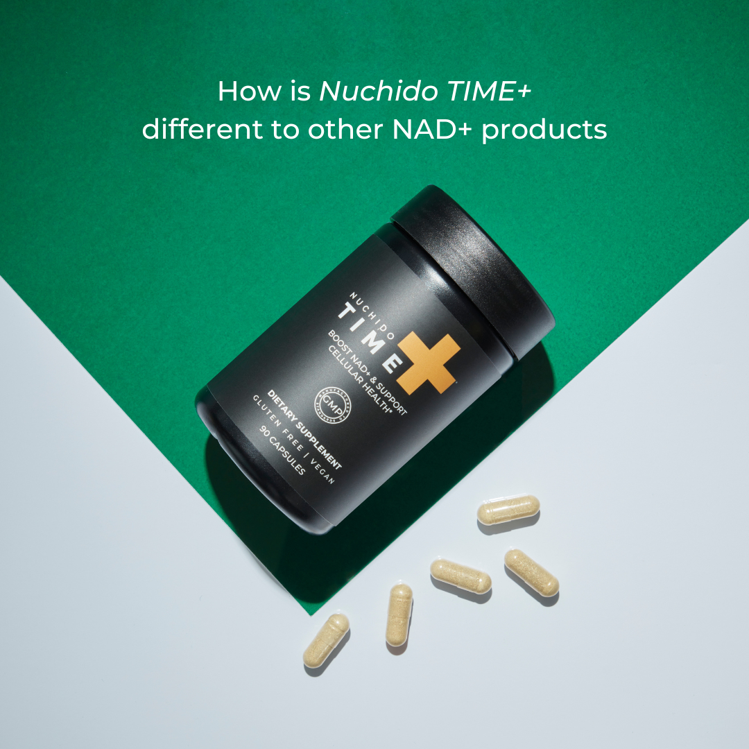 How is Nuchido TIME+ different to other NAD+ products – Nuchido US